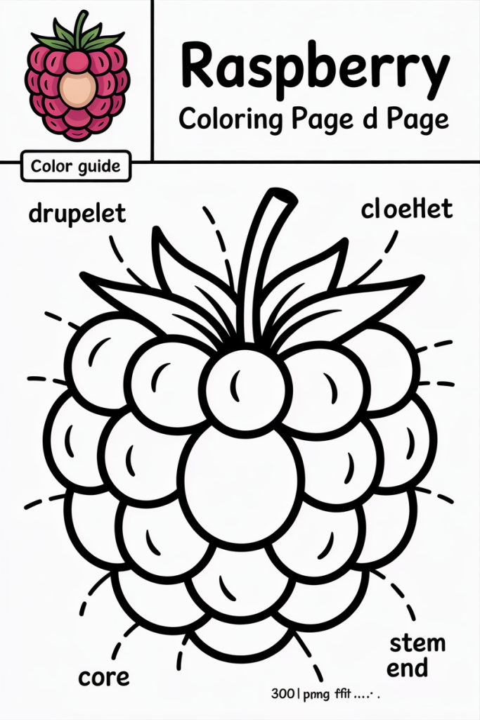 11+ Free Printable Raspberry Coloring Pages For Download(PDFs)
