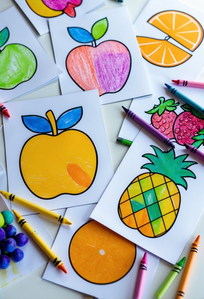 21+ Stunning Fruits Coloring Pages for Kids: Printable Fun & Healthy ...