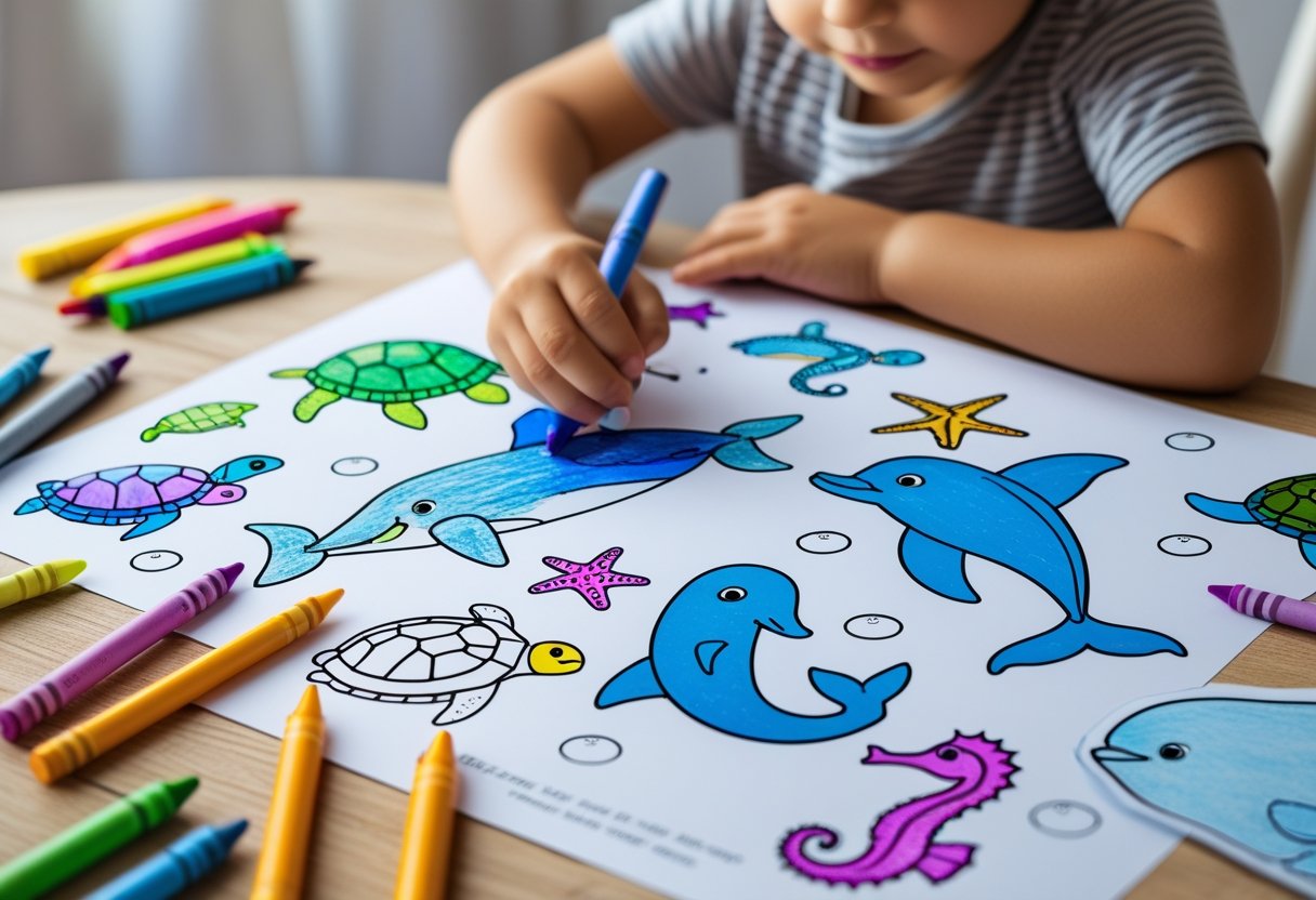 25+ Sea Animal Coloring Pages – Free Ocean Printable Sheets