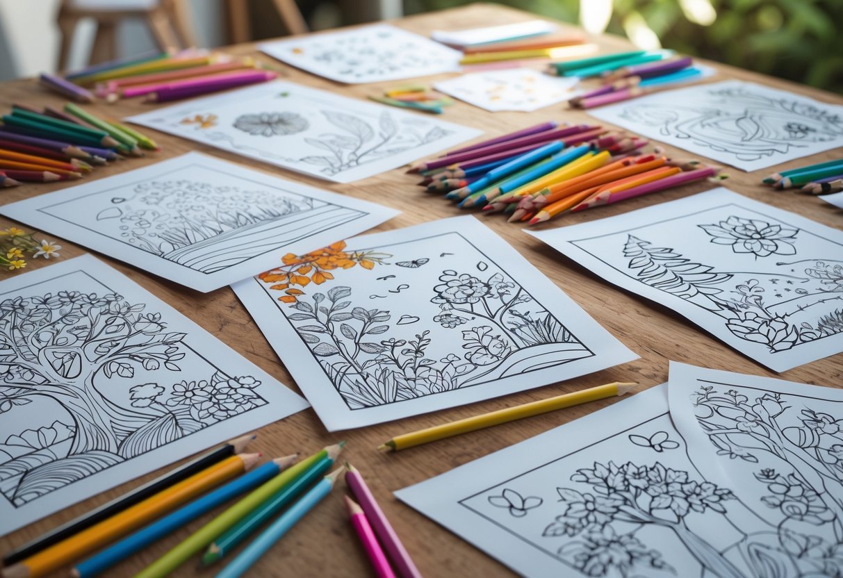 30+ Nature Coloring Pages Printable for All Ages