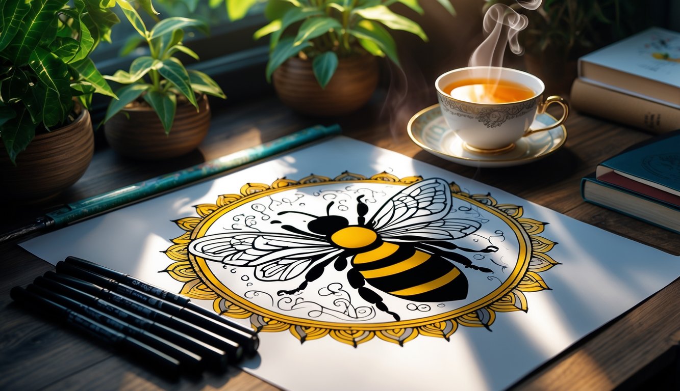 50+Free Bee Coloring Pages Printable PDFs 🐝🎨 | Download Now