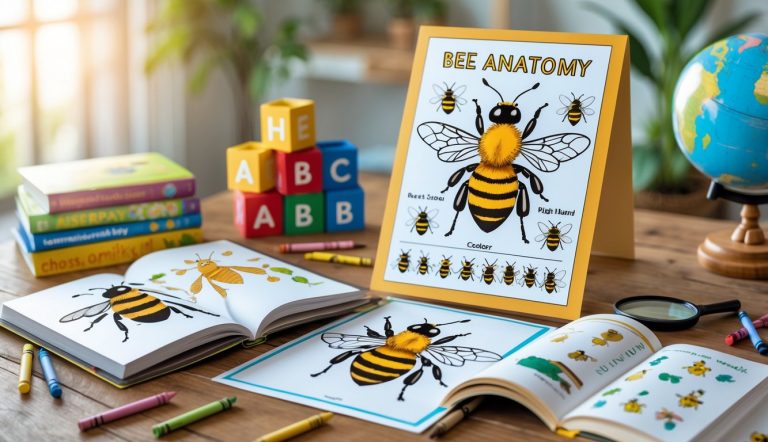 50+Free Bee Coloring Pages Printable PDFs 🐝🎨 | Download Now