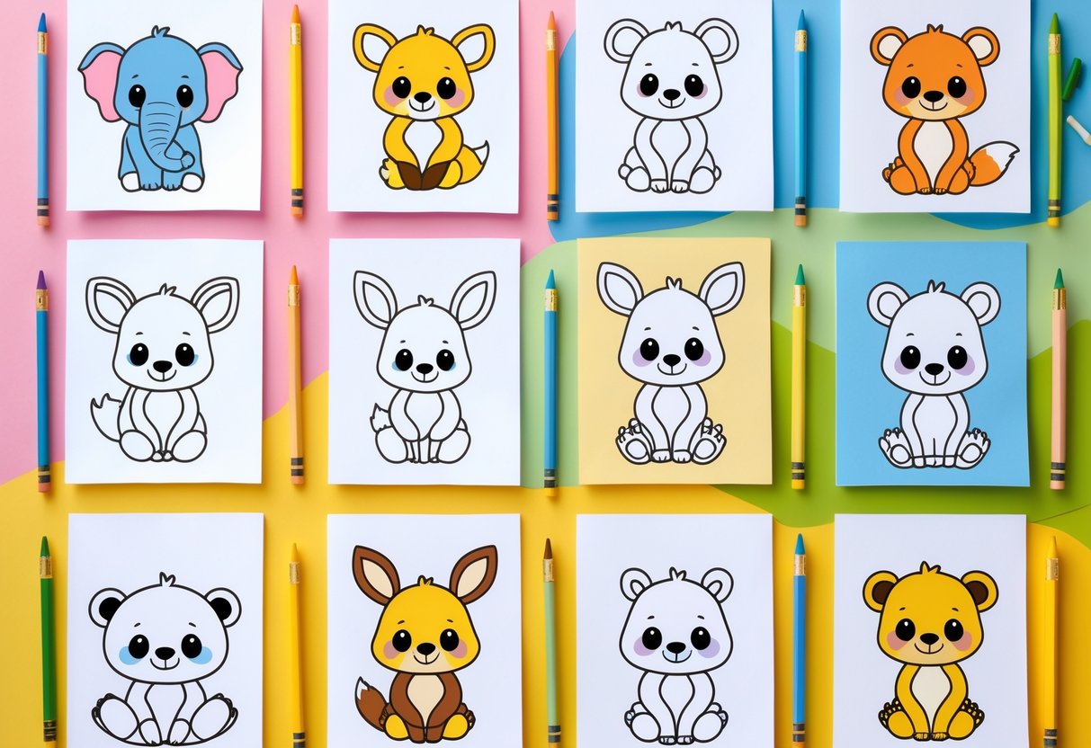 Baby Animal Coloring Pages – Free Printable PDF for Kids & Adults