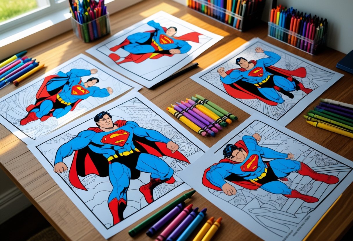 50+ Free Printable Superman Coloring Pages (PDF Download)