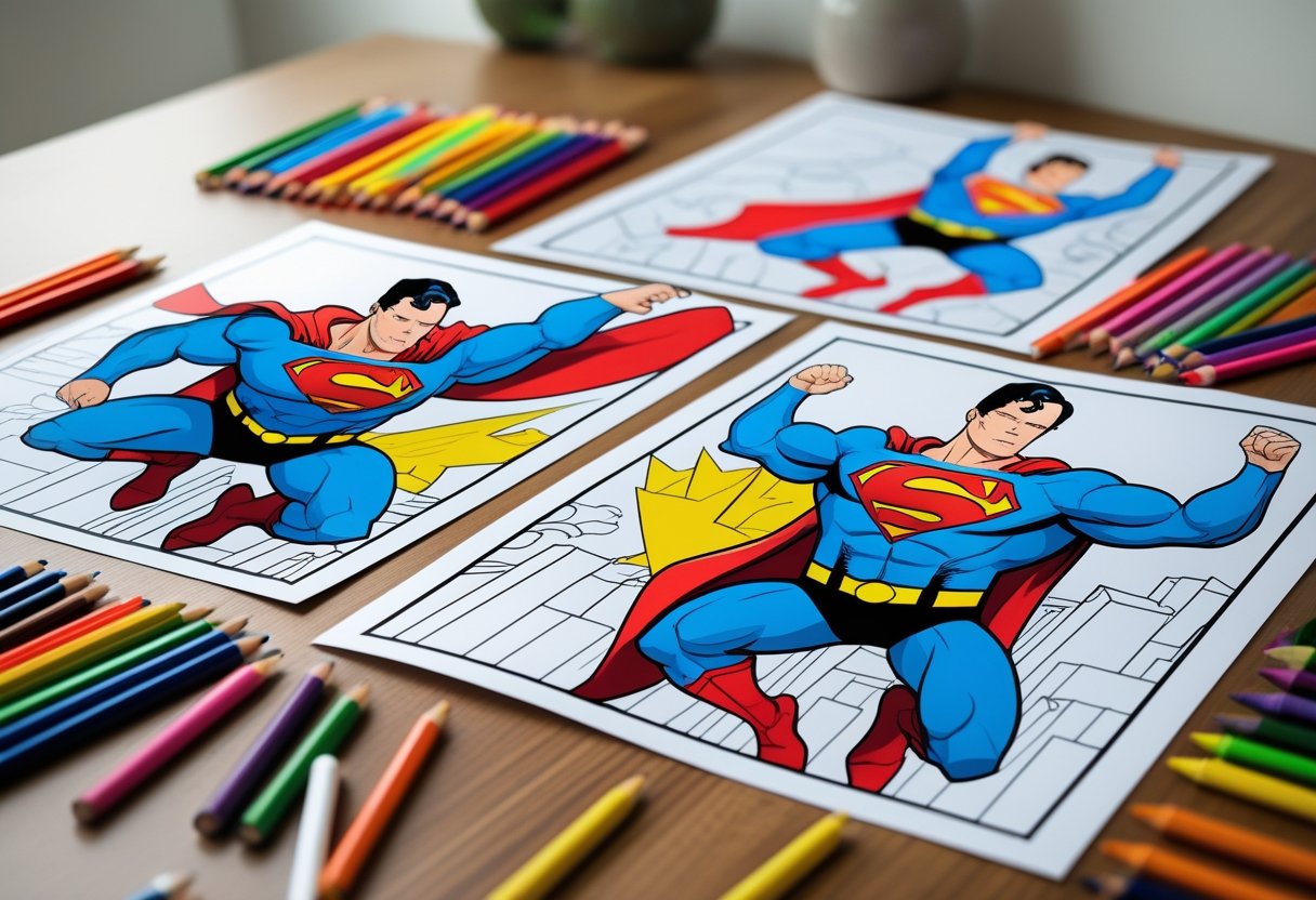 50+ Free Printable Superman Coloring Pages (PDF Download)