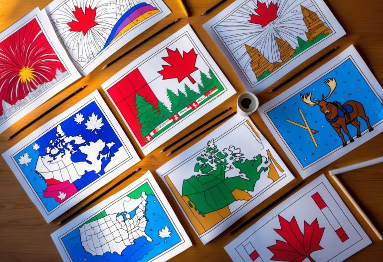 50+Canada Coloring Pages for Kids 🇨🇦🎨|Free Printables 2025