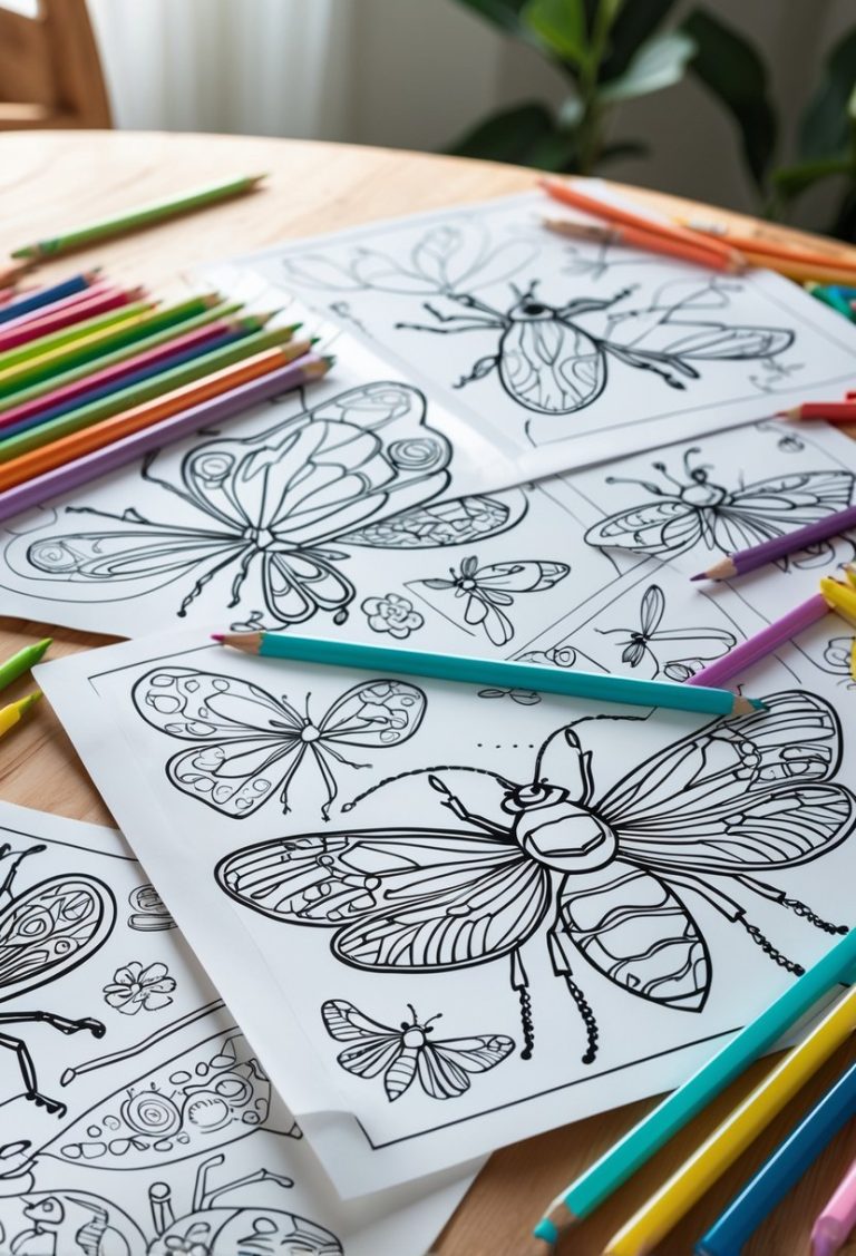 100+ Bug Coloring Pages 🐞🦋🐝 – Free Printables for Kids & Adults