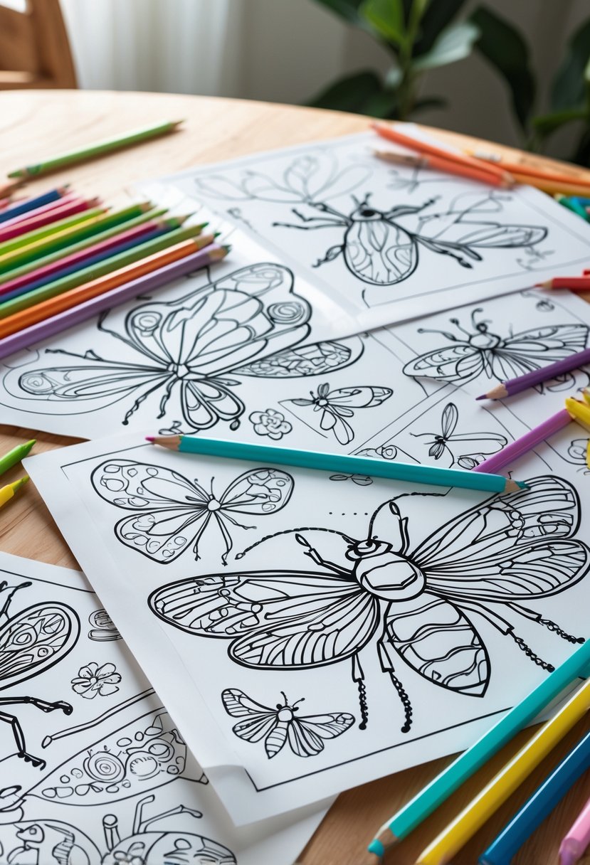 100+ Bug Coloring Pages 🐞🦋🐝 – Free Printables for Kids & Adults