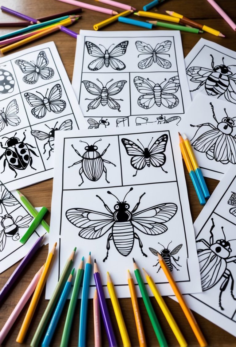 100+ Bug Coloring Pages 🐞🦋🐝 – Free Printables for Kids & Adults
