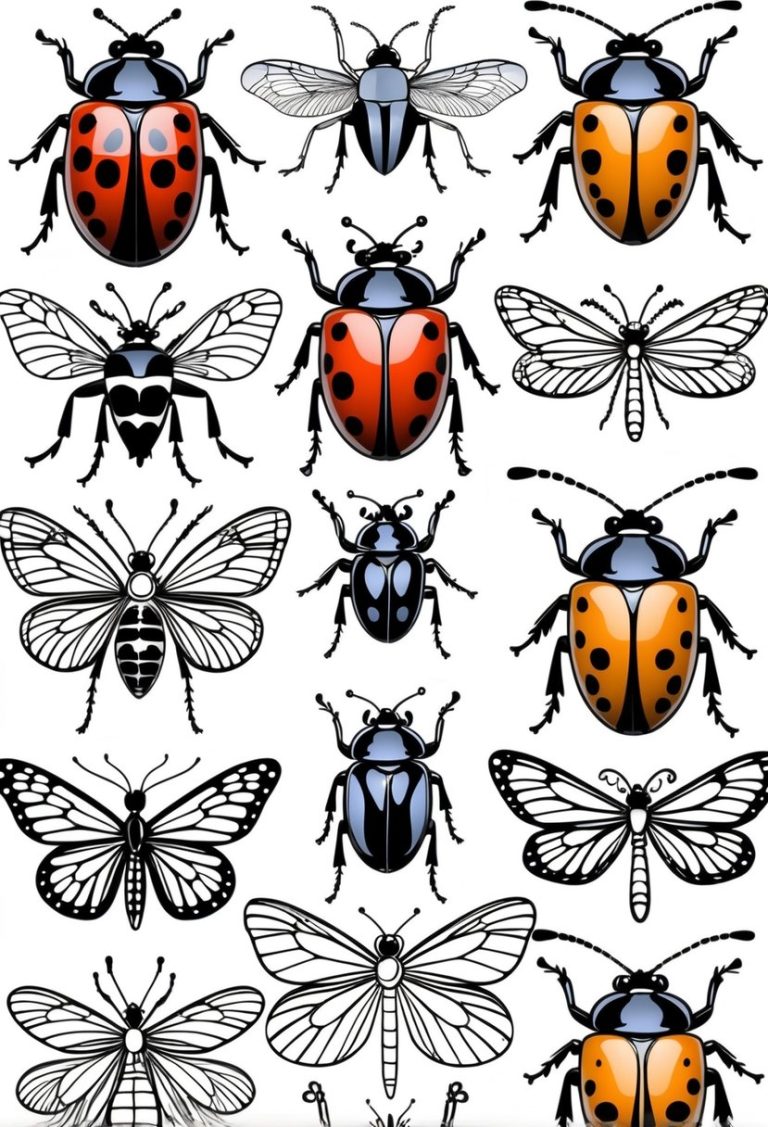 100+ Bug Coloring Pages 🐞🦋🐝 – Free Printables for Kids & Adults