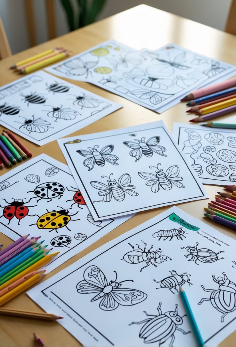 100+ Bug Coloring Pages 🐞🦋🐝 – Free Printables for Kids & Adults
