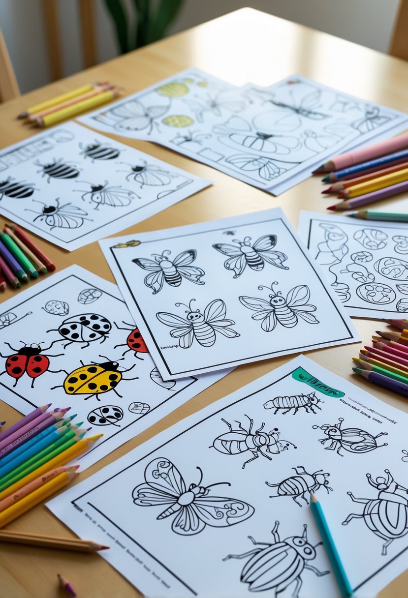 100+ Bug Coloring Pages 🐞🦋🐝 – Free Printables for Kids & Adults