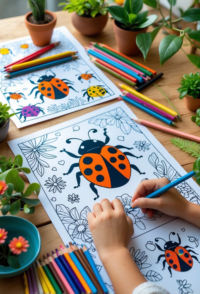100+ Bug Coloring Pages 🐞🦋🐝 – Free Printables for Kids & Adults