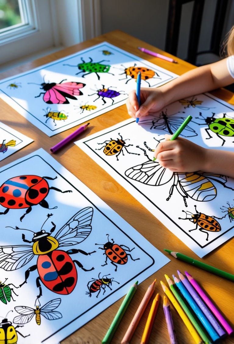 100+ Bug Coloring Pages 🐞🦋🐝 – Free Printables for Kids & Adults