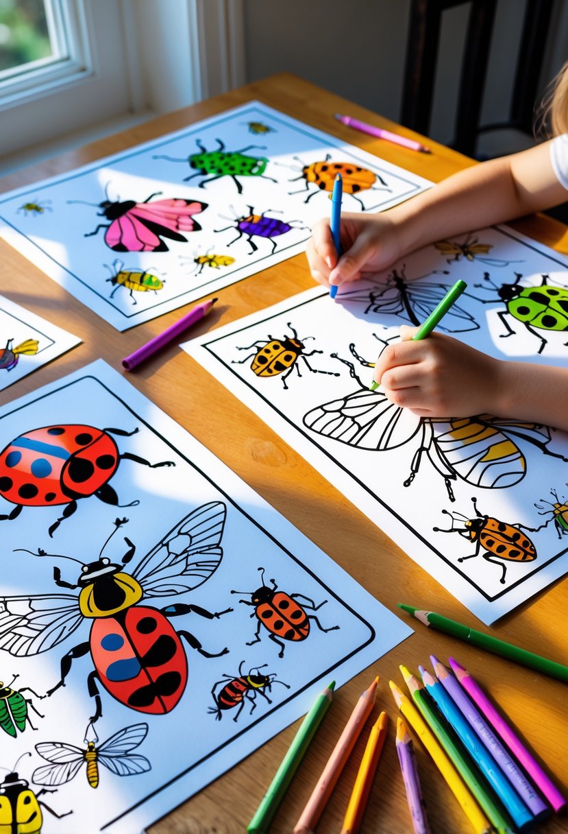 100+ Bug Coloring Pages 🐞🦋🐝 – Free Printables for Kids & Adults