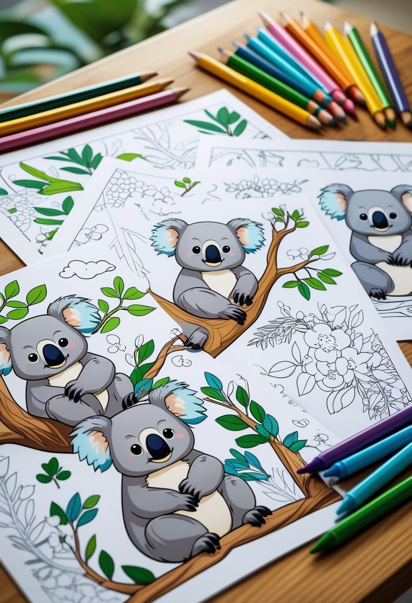 25+ Cute Koala Coloring Pages-Free Printables for Kids & Adults