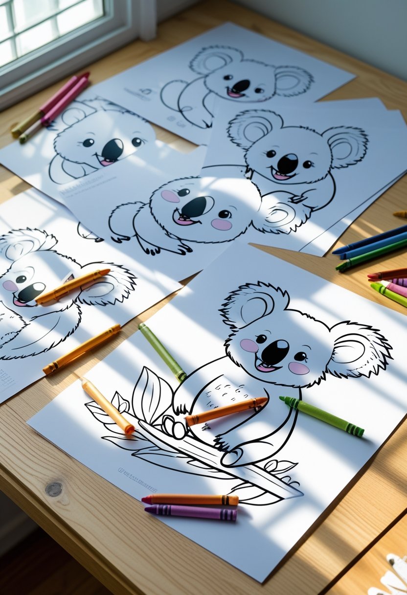 25+ Cute Koala Coloring Pages-Free Printables for Kids & Adults