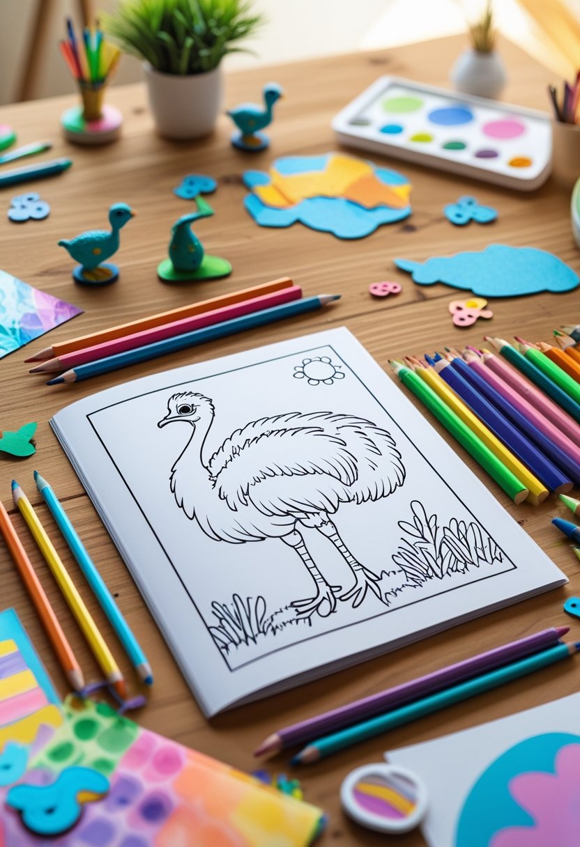 35+ Ostrich Coloring Page: Free Printables for Kids & Adults