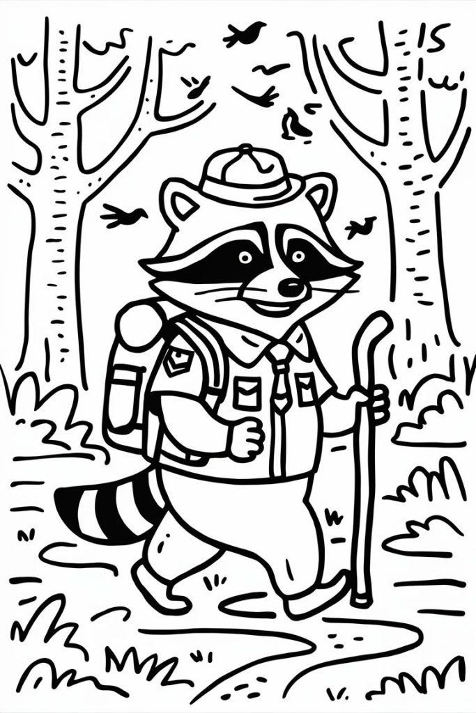 Free Raccoon Coloring Pages – Cute, Printable & Fun for Kids