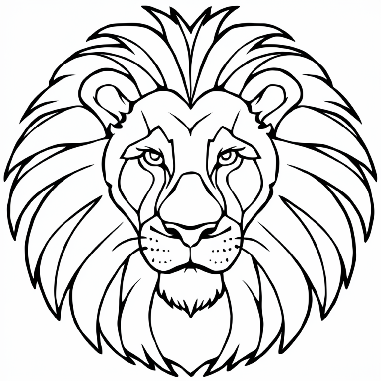 Lion Coloring Pages – Free Printable Fun for All Ages