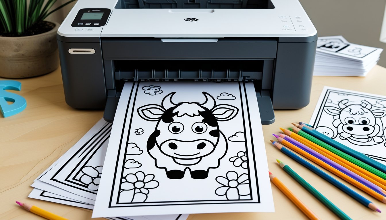 Cow Coloring Pages – Free & Fun Printables for Kids
