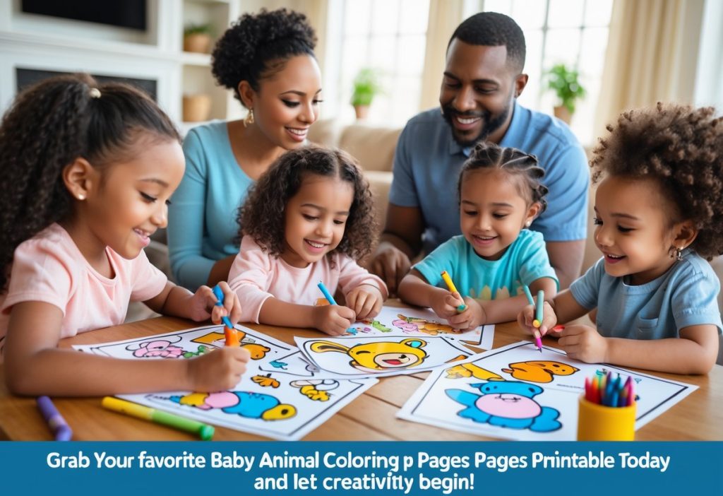 Baby Animal Coloring Pages – Free Printable PDF for Kids & Adults