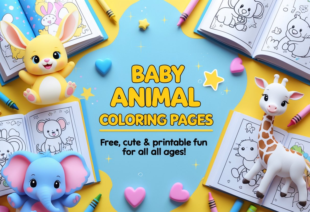Baby Animal Coloring Pages – Free Printable PDF for Kids & Adults