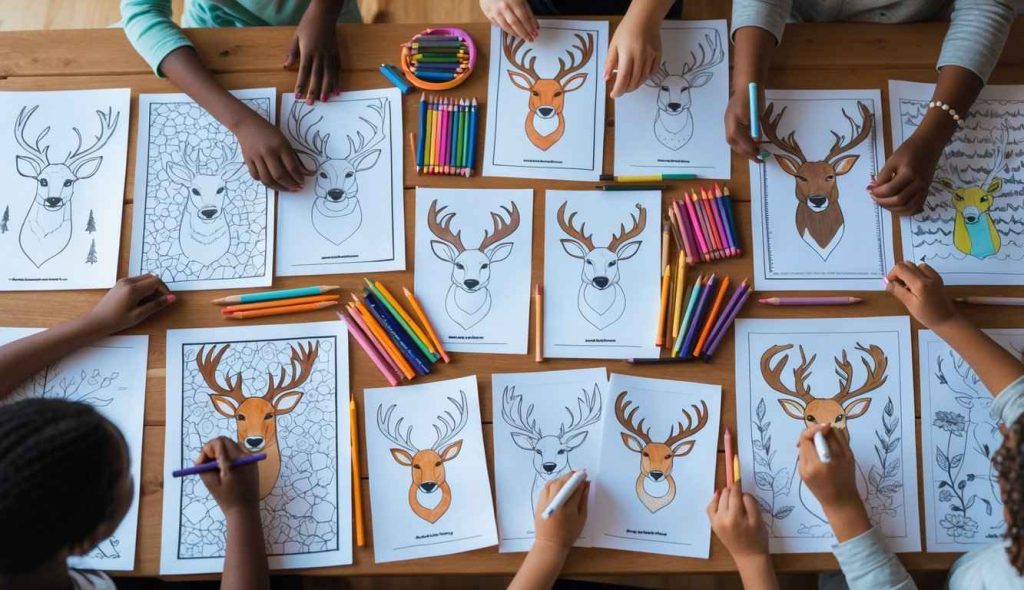 27+ Free Deer Coloring Pages for Kids & Adults to Print(PDFs)