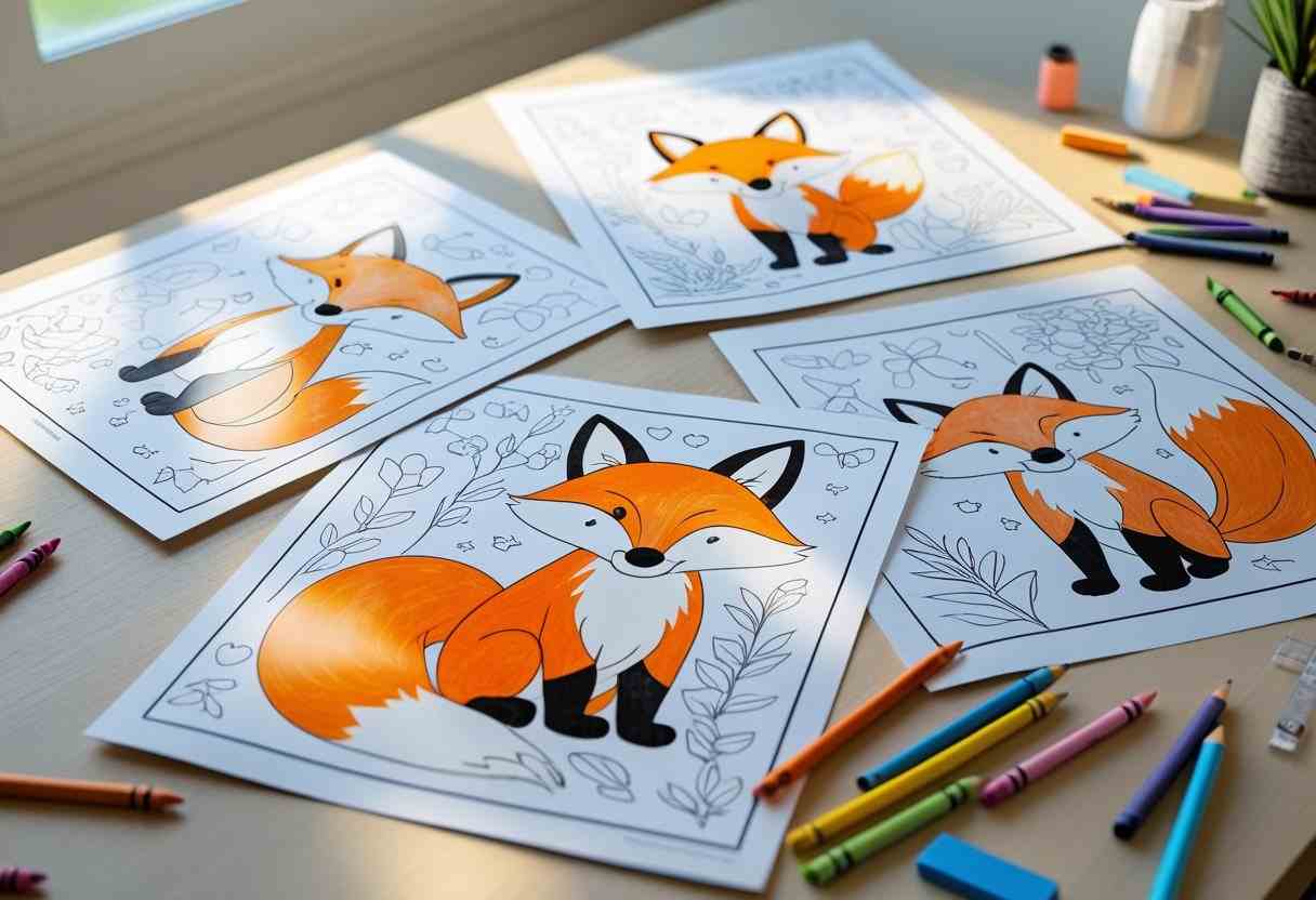 19+Fox Coloring Pages – Free Printable Sheets for Kids & Adults