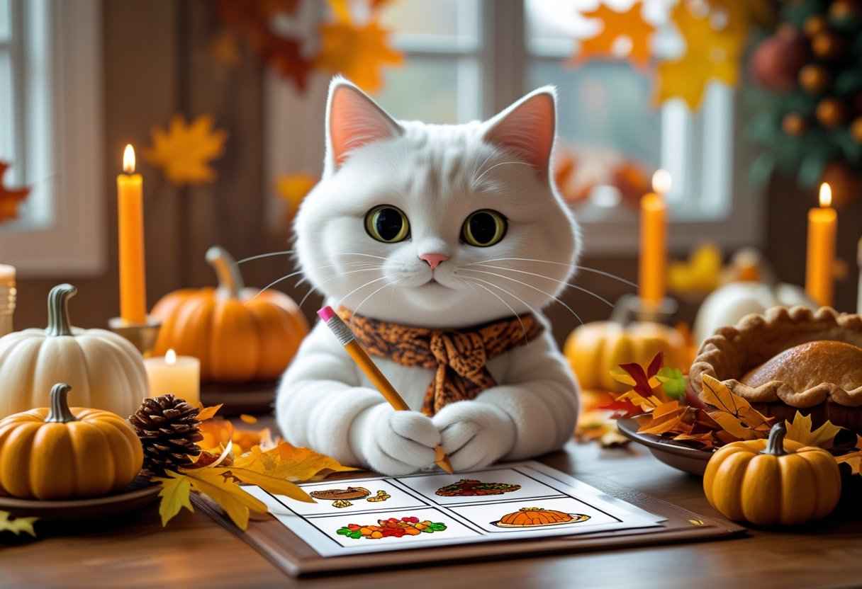 50+ Adorable Hello Kitty Thanksgiving Coloring Pages (PDFs)