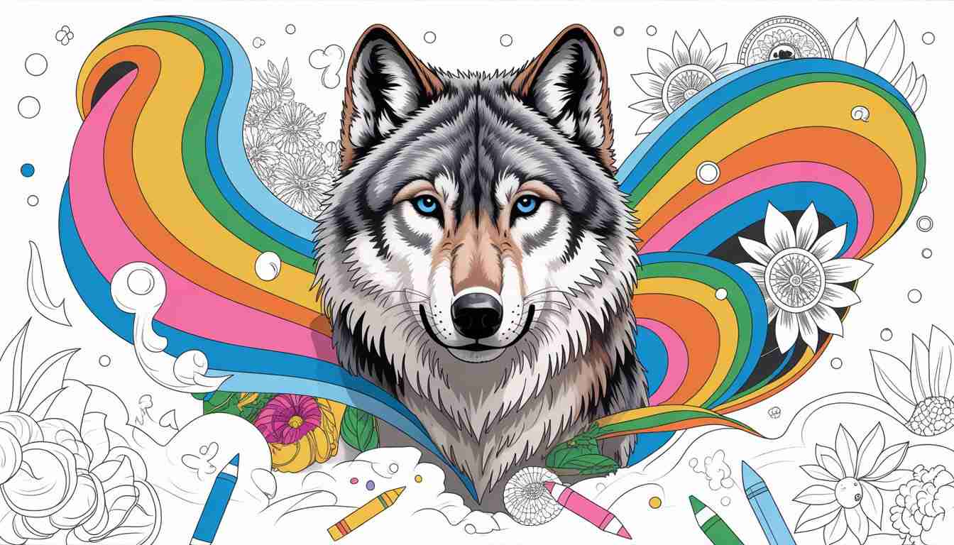 50+ Wolf Coloring Pages 🐺🌲 – Free Download Printables for Kids & Adults