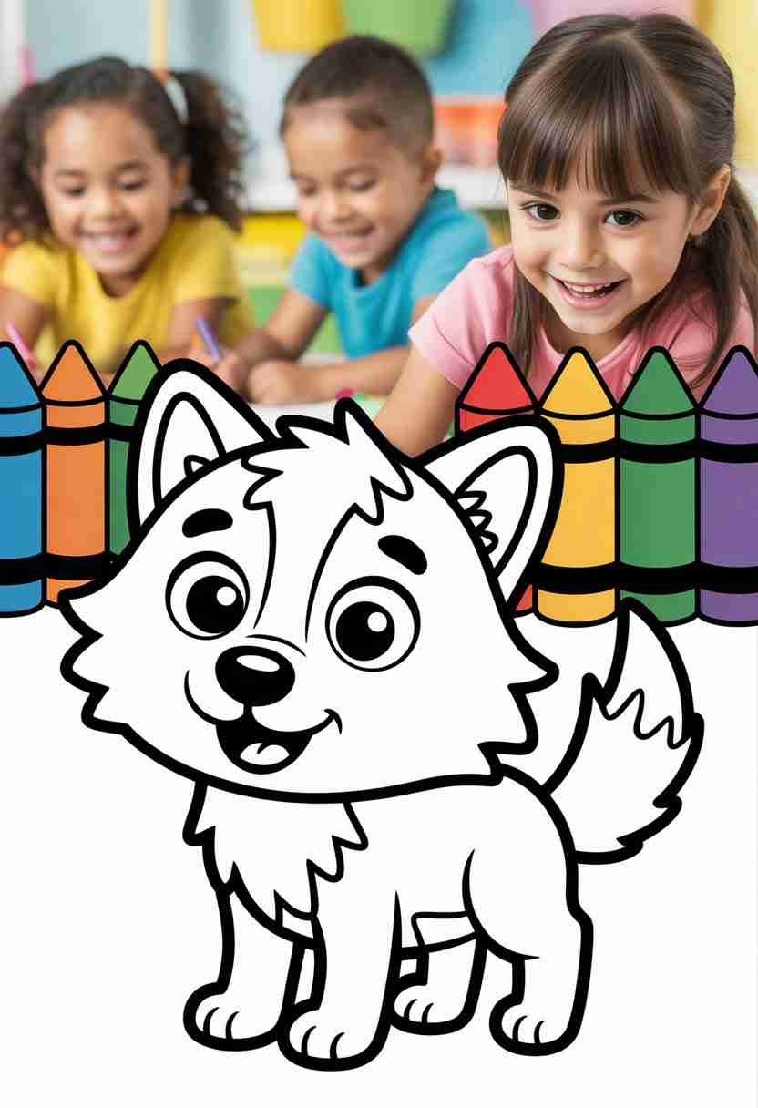 50+ Wolf Coloring Pages 🐺🌲 – Free Download Printables for Kids & Adults