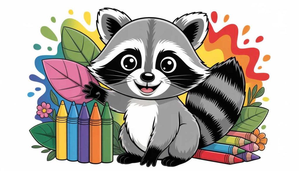 Free Raccoon Coloring Pages – Cute, Printable & Fun for Kids