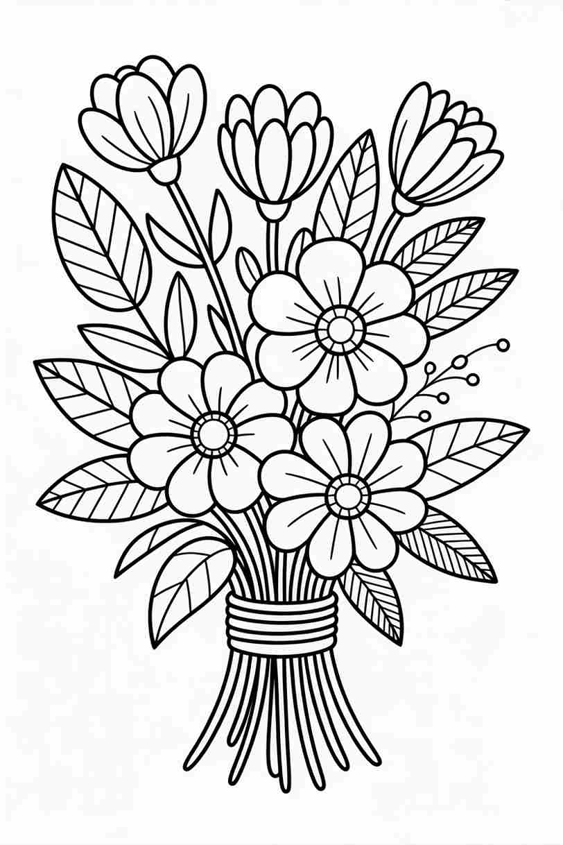 50+ Fall Flowers Coloring Pages 🌸🍂 – Free Download Printables for Kids ...