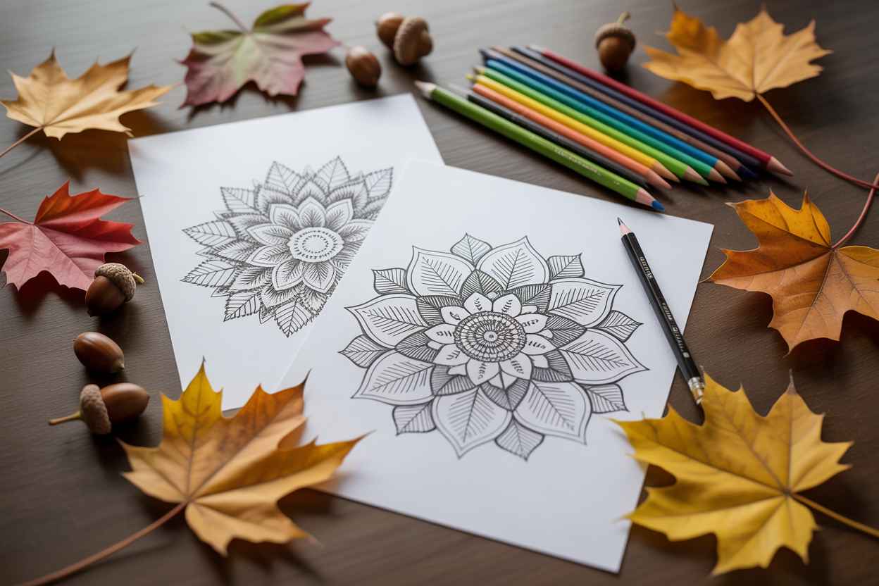 25+ Best Fall Mandala Coloring Pages (Free Printable)