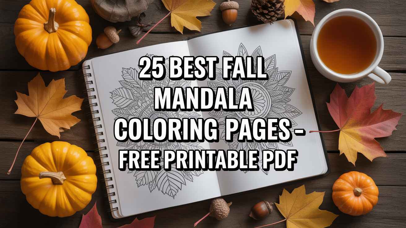 25+ Best Fall Mandala Coloring Pages (Free Printable)