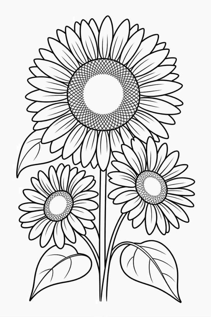 50+ Fall Flowers Coloring Pages 🌸🍂 – Free Download Printables for Kids ...