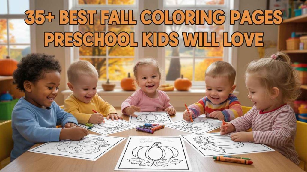 35+ Best Fall Coloring Pages Preschool Kids Will Love