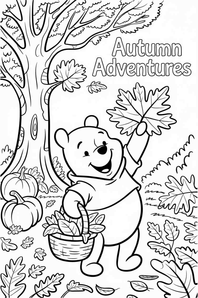 55+Autumn Coloring Pages for Kids | Free Printables PDFs