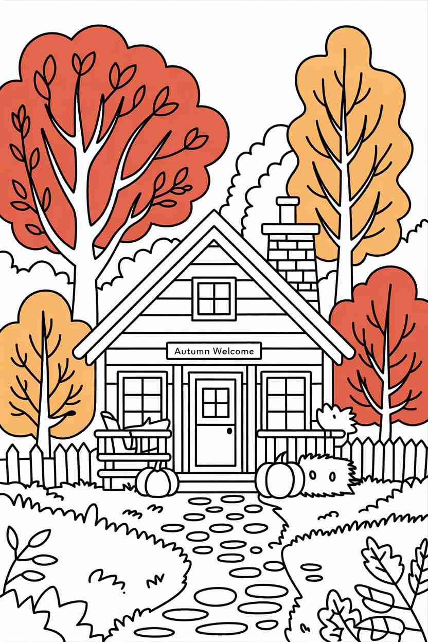 100+ Autumn & Fall Coloring Pages – Free PDF Printables