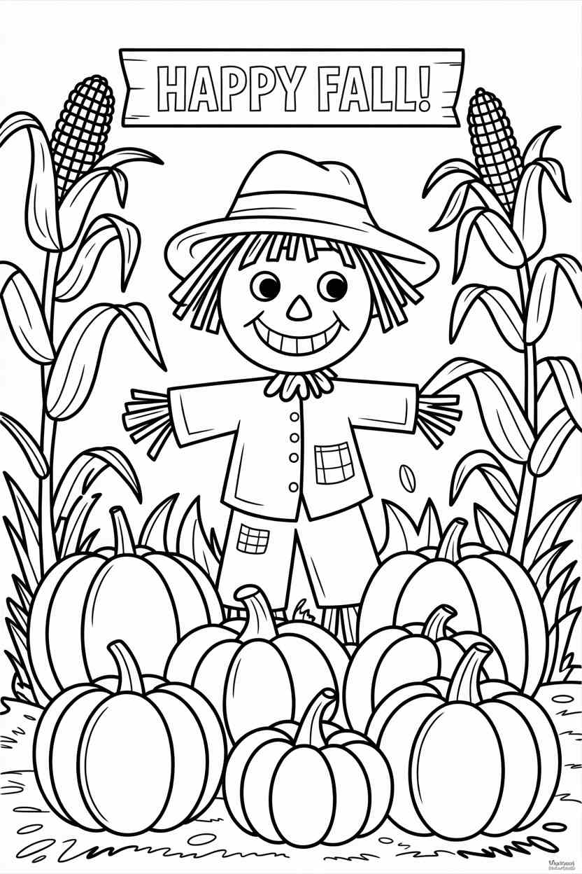 35+ Best Fall Coloring Pages Preschool Kids Will Love
