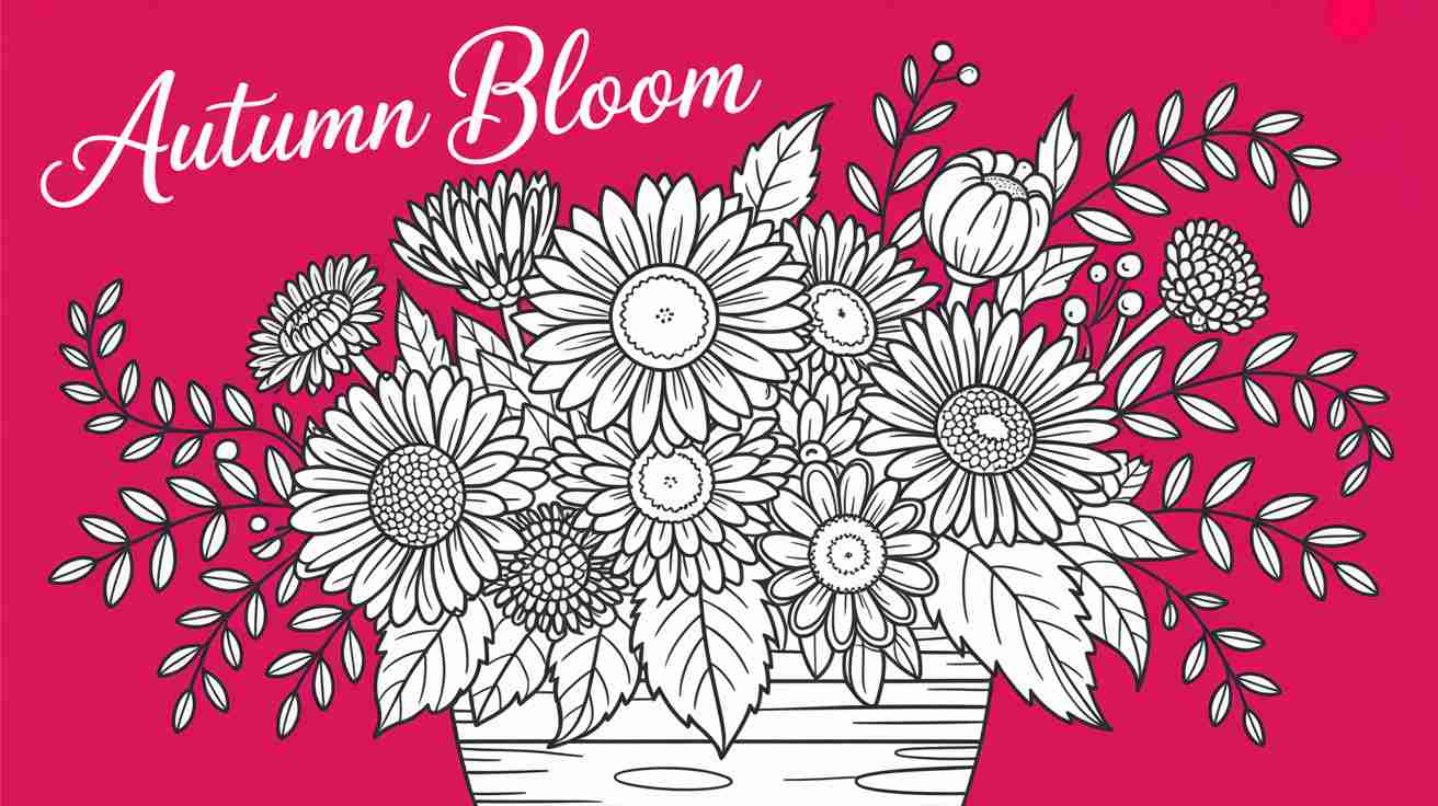 50+ Fall Flowers Coloring Pages 🌸🍂 – Free Download Printables for Kids ...