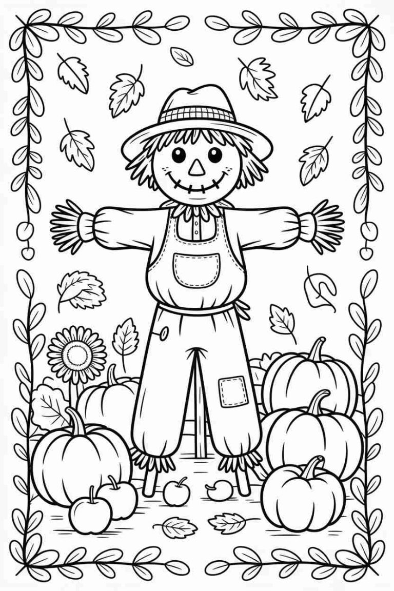 100+ Autumn & Fall Coloring Pages – Free PDF Printables