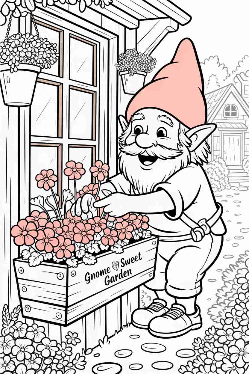 55+ Fall Gnome Coloring Pages: Your Free Printable Autumn Escape