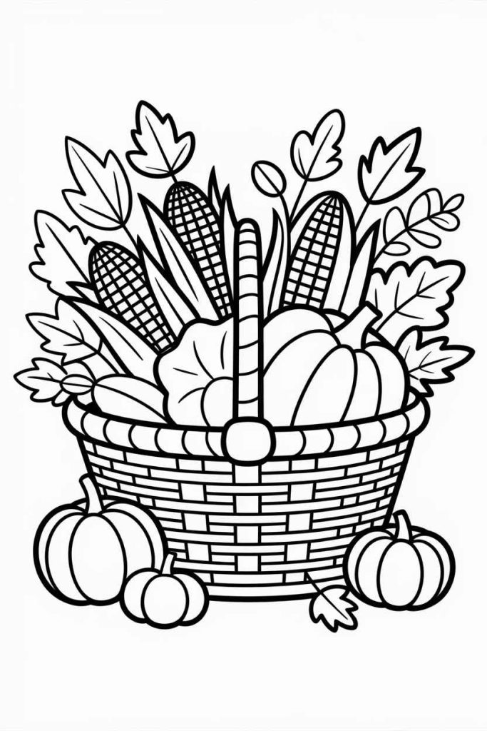 25+ Fall-Themed Coloring Pages | Free Printables for Kids & Adults