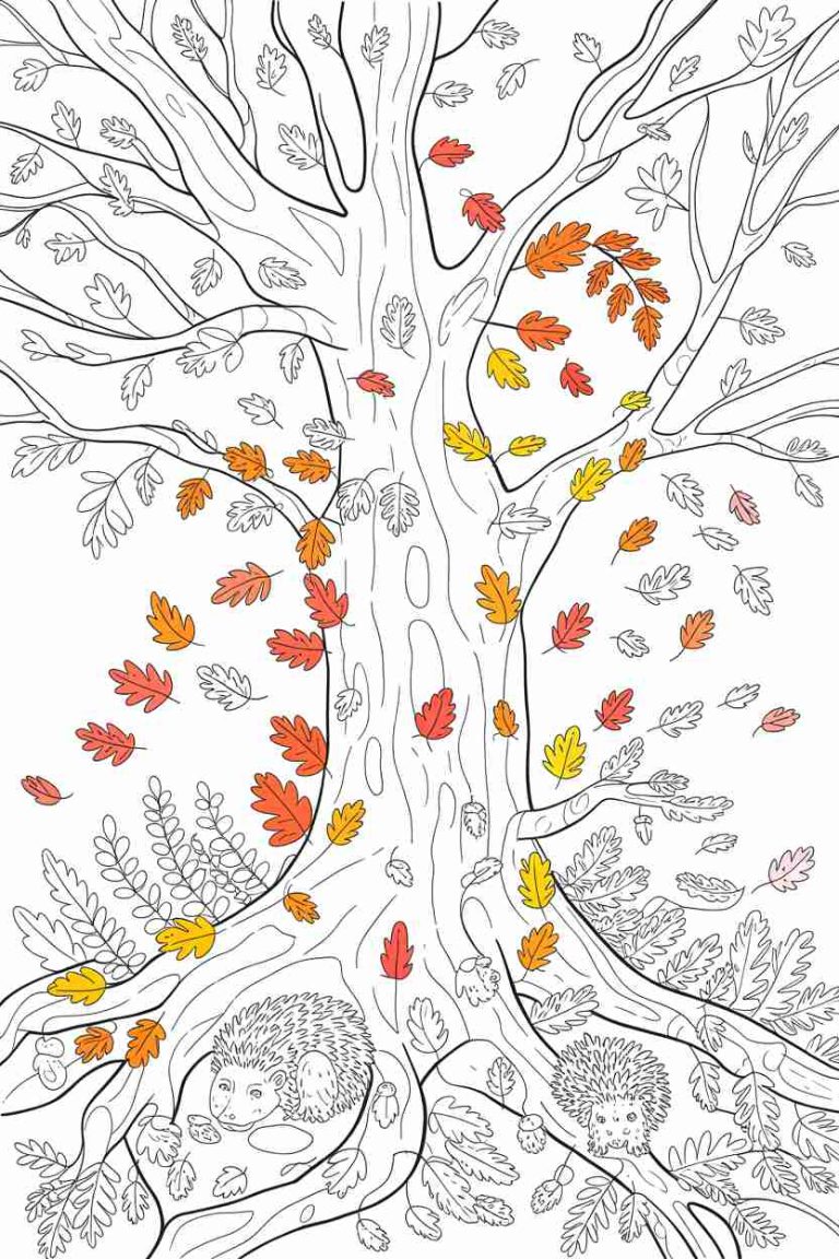 100+ Autumn & Fall Coloring Pages – Free PDF Printables