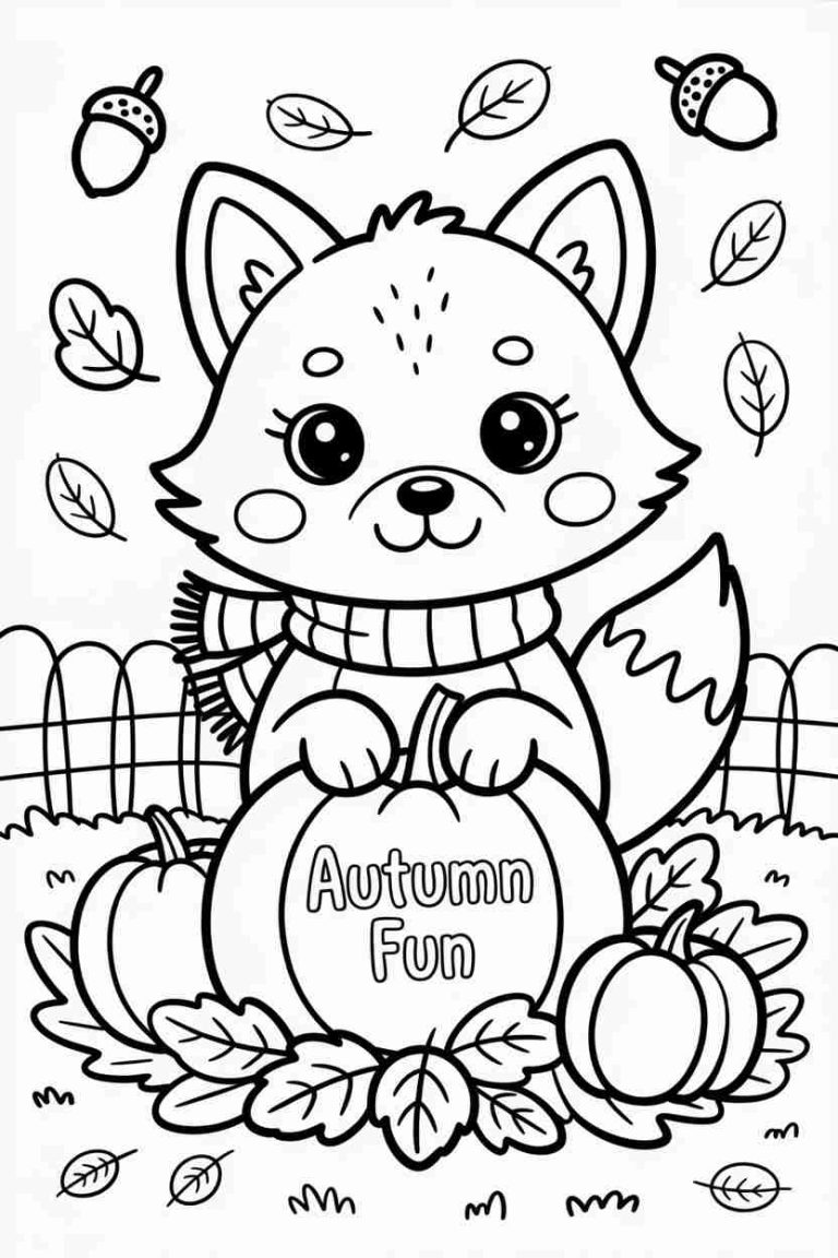 100+ Autumn & Fall Coloring Pages – Free PDF Printables