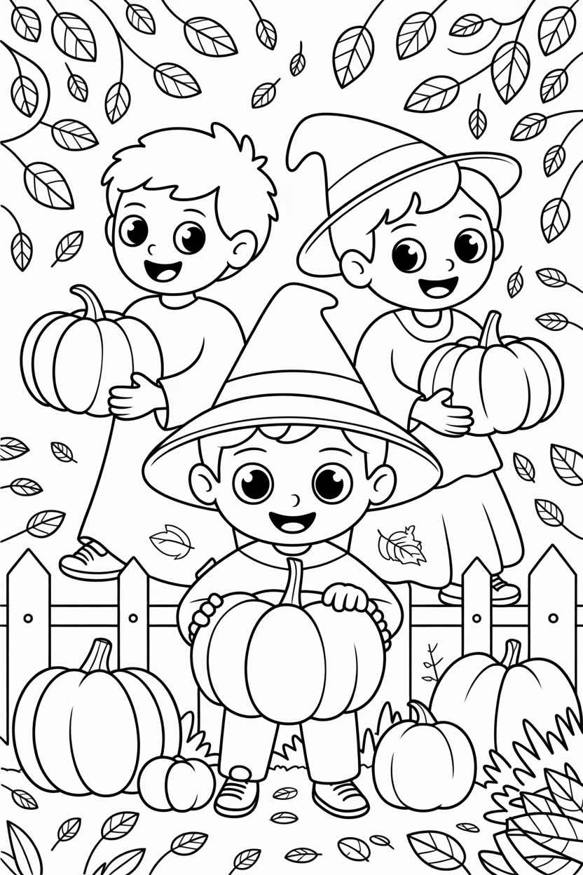 21+Fall and Halloween Coloring Pages – Free Printables: Free Printables