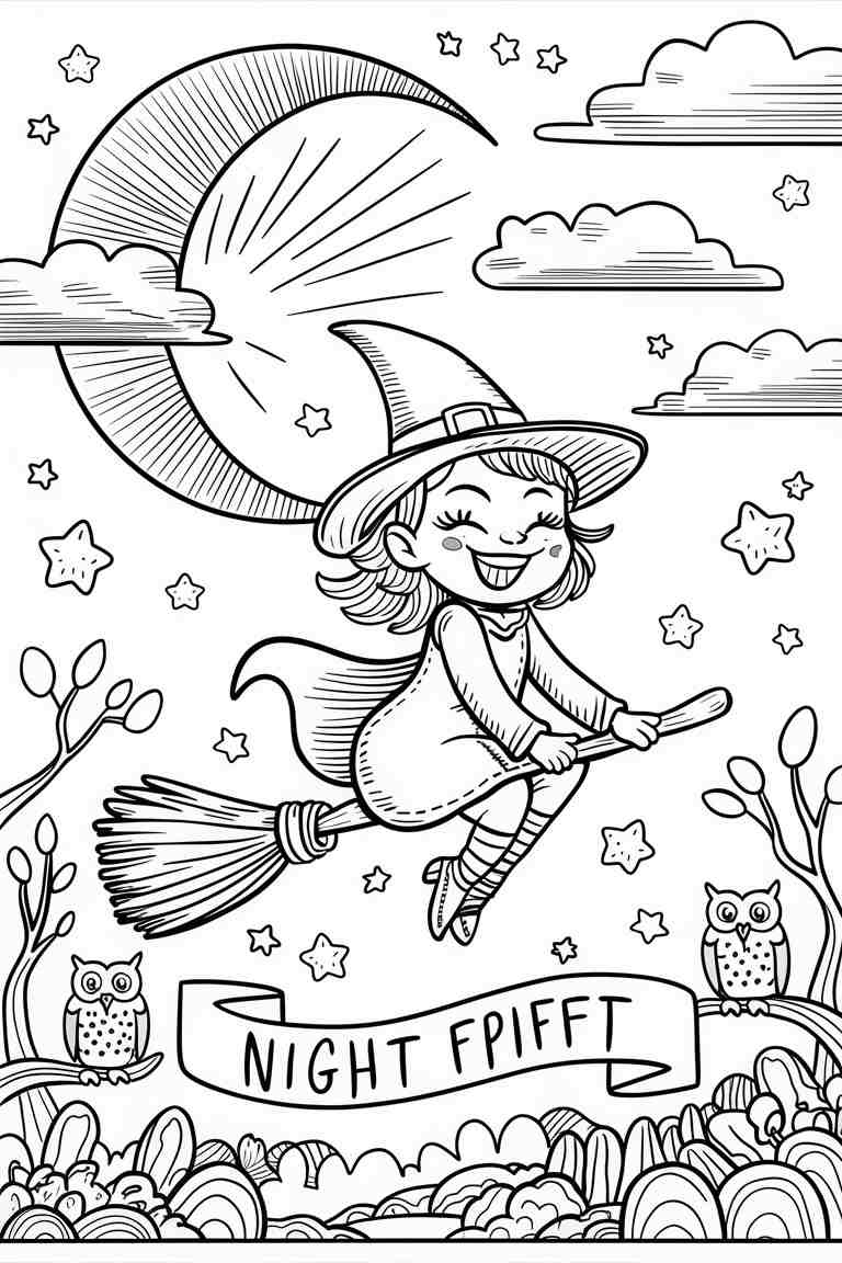 35+ Witch Coloring Pages – Free Download Printables for Kids & Adults
