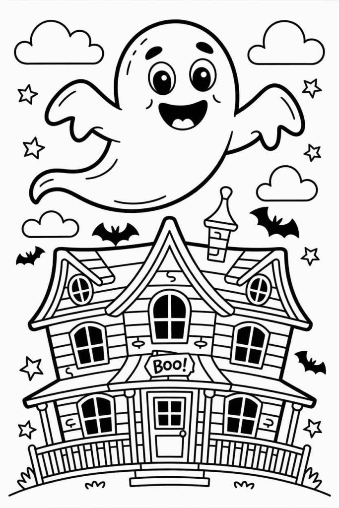 15+ Ghost Coloring Pages – Free Printable & Fun for All Ages
